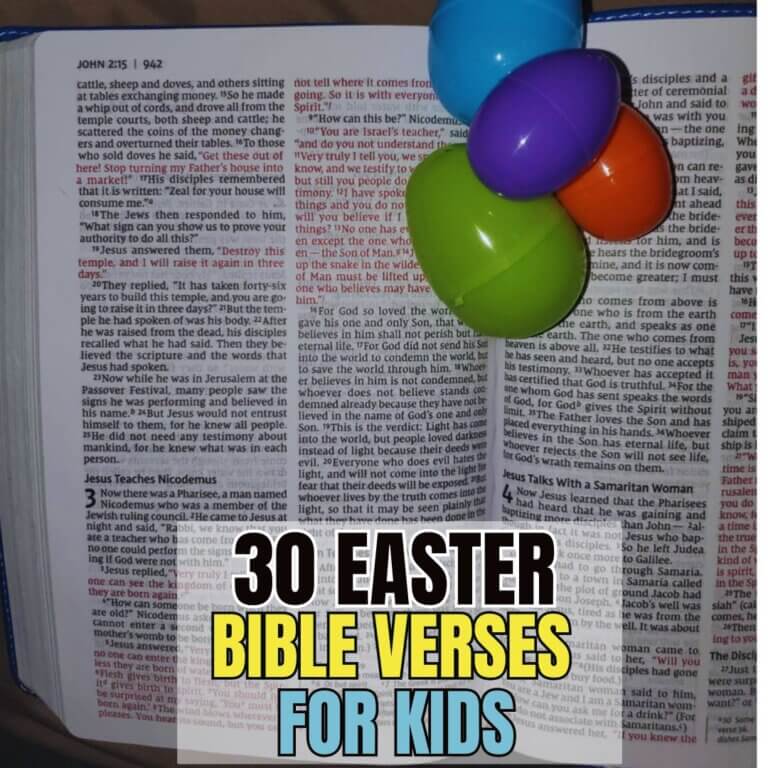 30 Easter Bible Verses For Kids